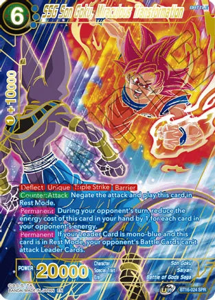 SSG Son Goku, Miraculous Transformation (SPR) (BT16-024) [Realm of the