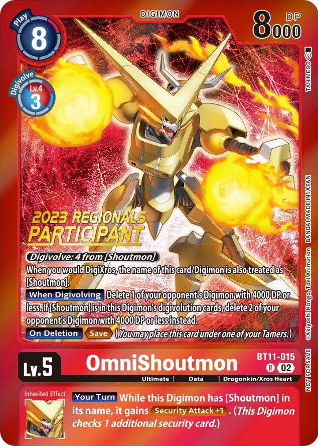 OmniShoutmon [BT11-015] (2023 Regionals Participant) [Dimensional Phas