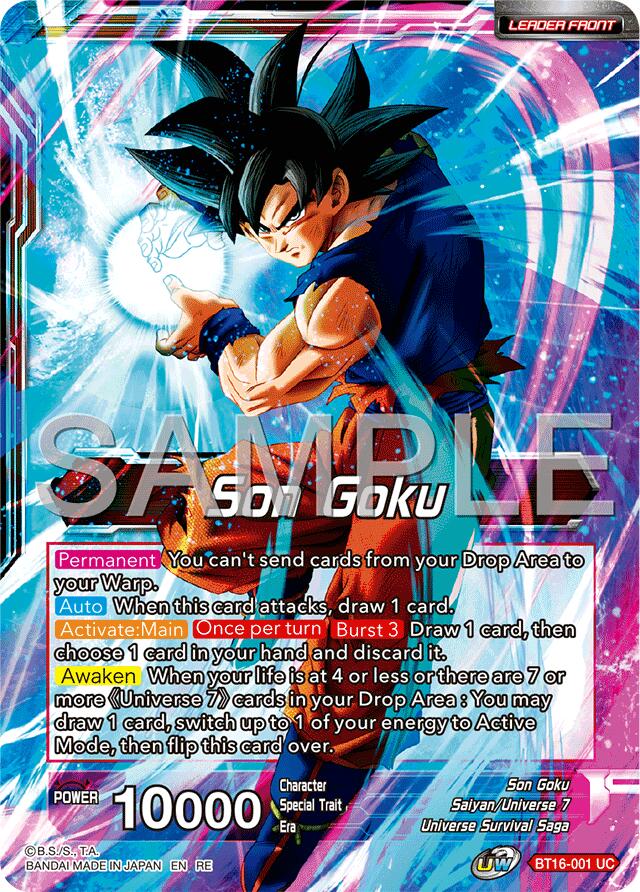 Son Goku // Son Goku, Supreme Warrior (Reprint) (BT16-001) [Premium An