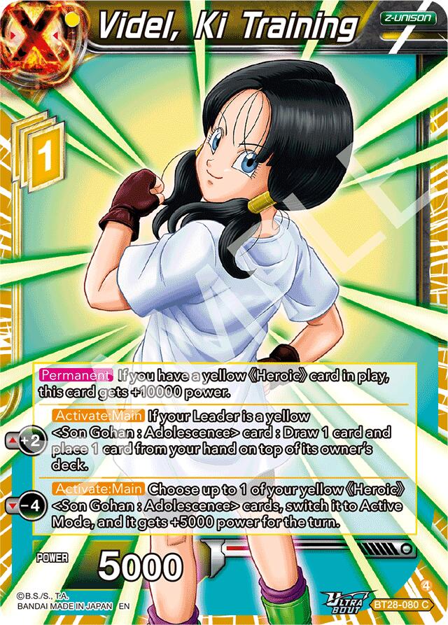 Videl, Ki Training (BT28-080) [Prismatic Clash]