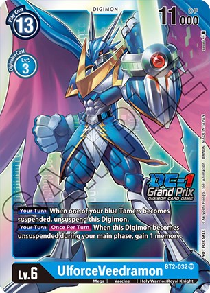 UlforceVeedramon [BT2-032] (DC-1 Grand Prix) [Release Special Booster