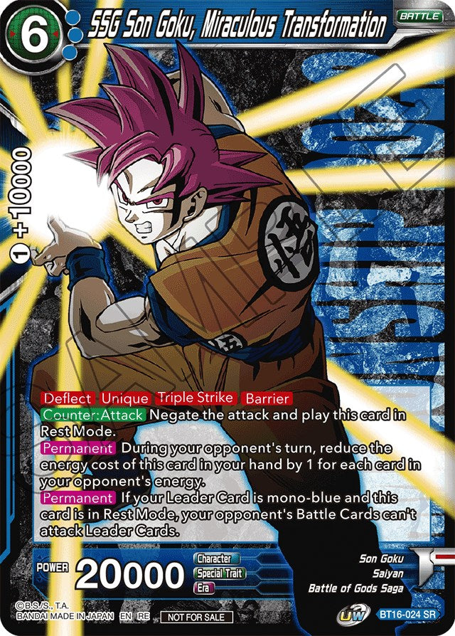 SSG Son Goku, Miraculous Transformation (Championship 2022) (BT15-024)