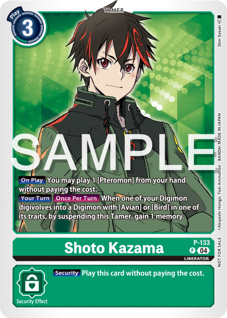 Shoto Kazama [P-133] (Digimon Liberator Promotion Pack) [Promotional C