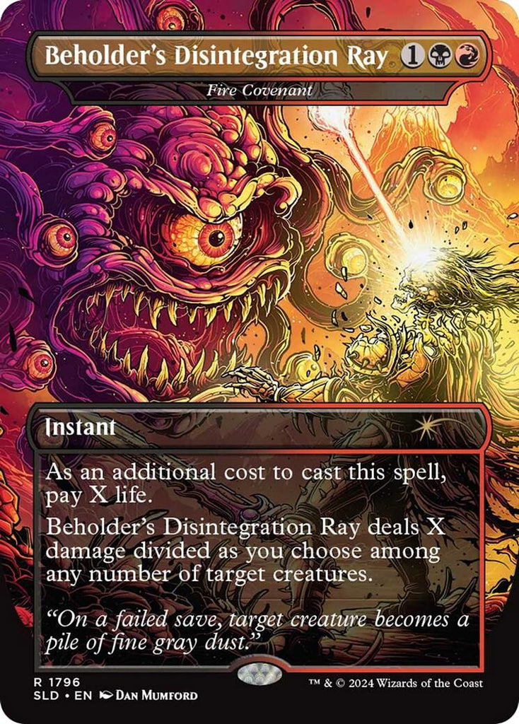 Beholder's Disintegration Ray - Fire Covenant [Secret Lair Drop Series