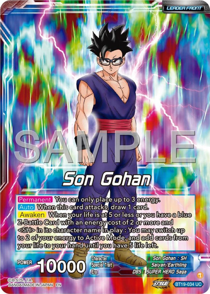 Son Gohan // Son Gohan, Former Glory Regained (BT19-034) [Premium 7th