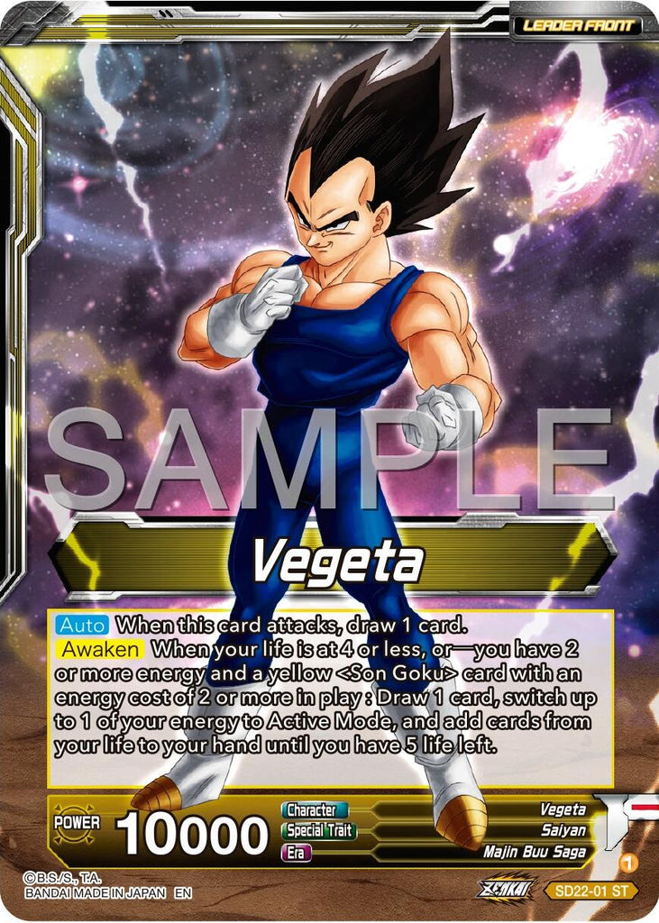 Vegeta // SS Vegeta, Fighting Instincts (SD22-01) [Premium 7th Anniver