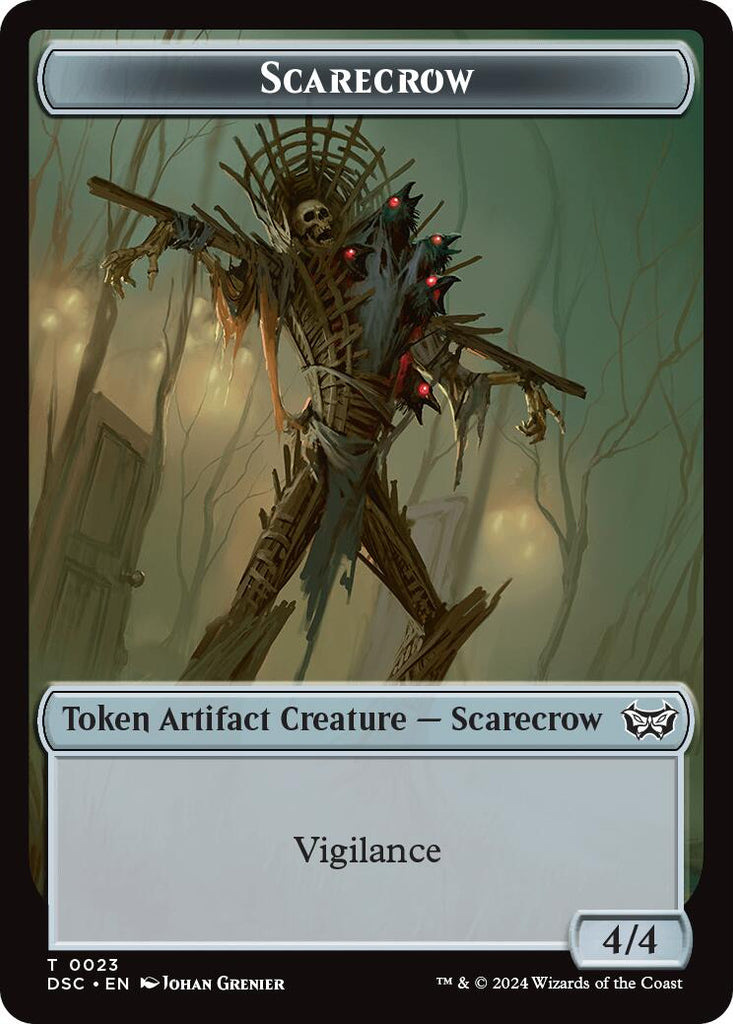 Human Soldier // Scarecrow Double-Sided Token [Duskmourn: House of Hor