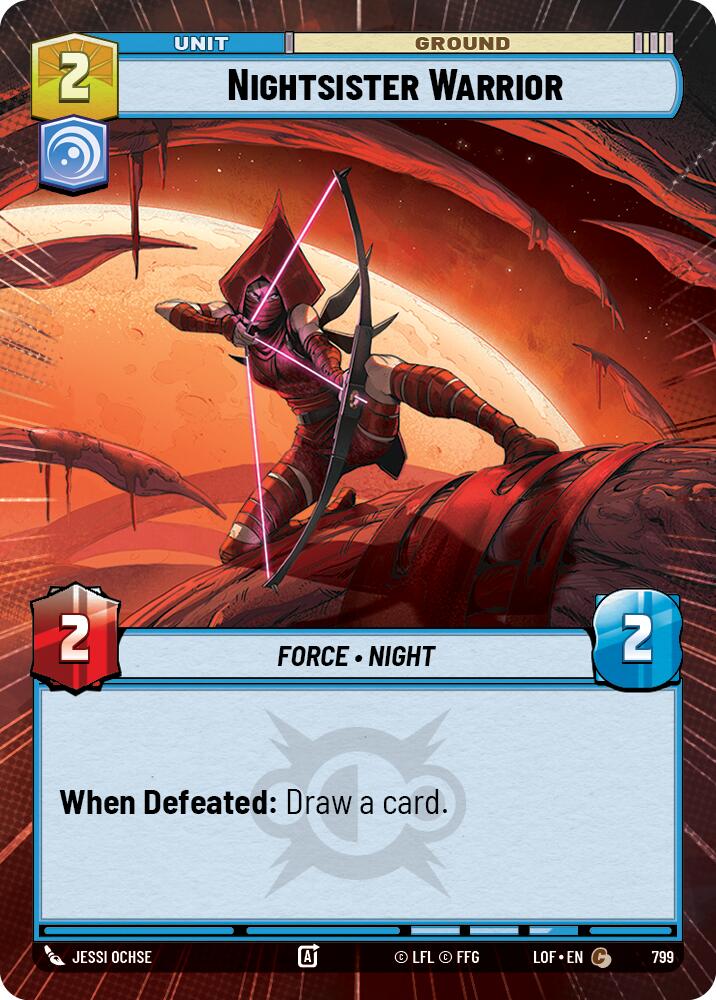 Nightsister Warrior (799) (Hyperspace Foil) (799) [Legends of the Forc