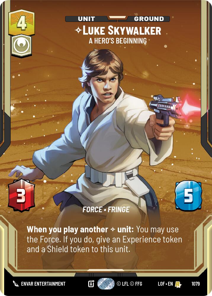 Luke Skywalker - A Hero's Beginning (1079) (Prestige Foil) (1079) [Leg