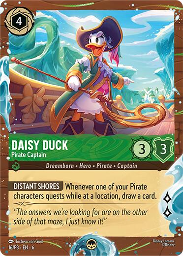 Daisy Duck - Pirate Captain (Disney Cruise Promo) (16/P3) [Promo Cards