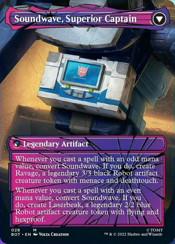 Soundwave, Sonic Spy // Soundwave, Superior Captain (Shattered Glass)