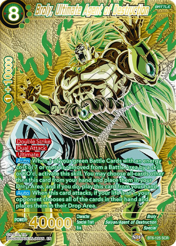 Broly, Ultimate Agent of Destruction (Premium Edition) (BT6-125) [5th
